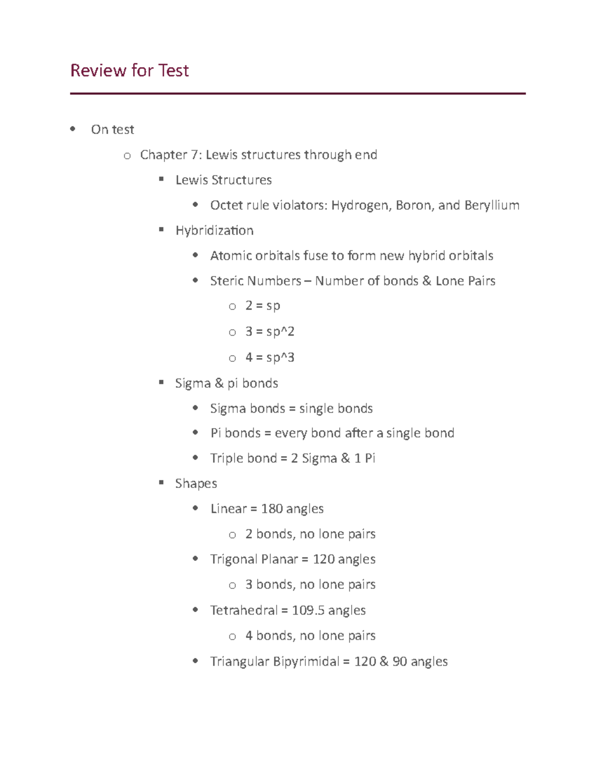 General Chemistry for Engineering Students - Summary - Review 3 ...