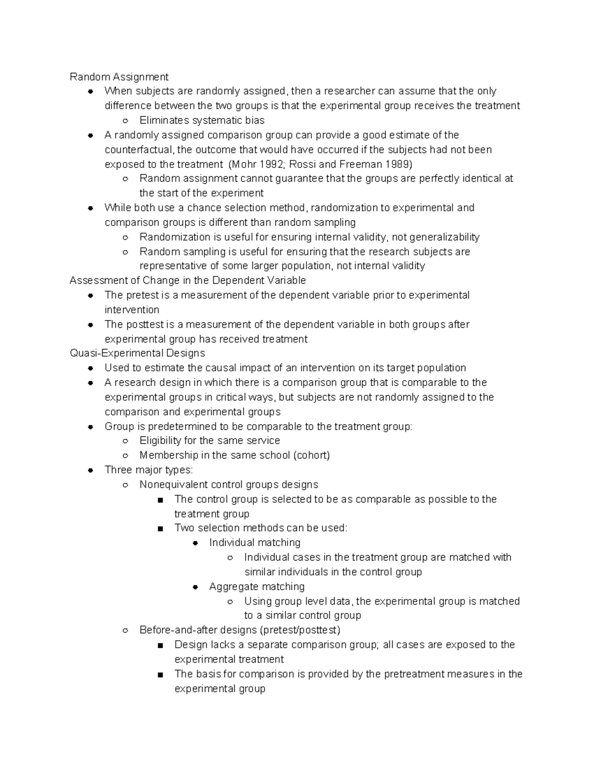 Criminal Justice Research Methods Notes 3 19 19- 3 21 19 - Random ...