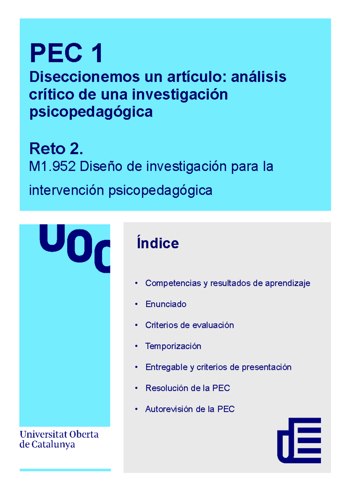 PEC01 IBE - Descripción de como llevar a cabo el diseño de investigación - PEC 1 Diseccionemos ...