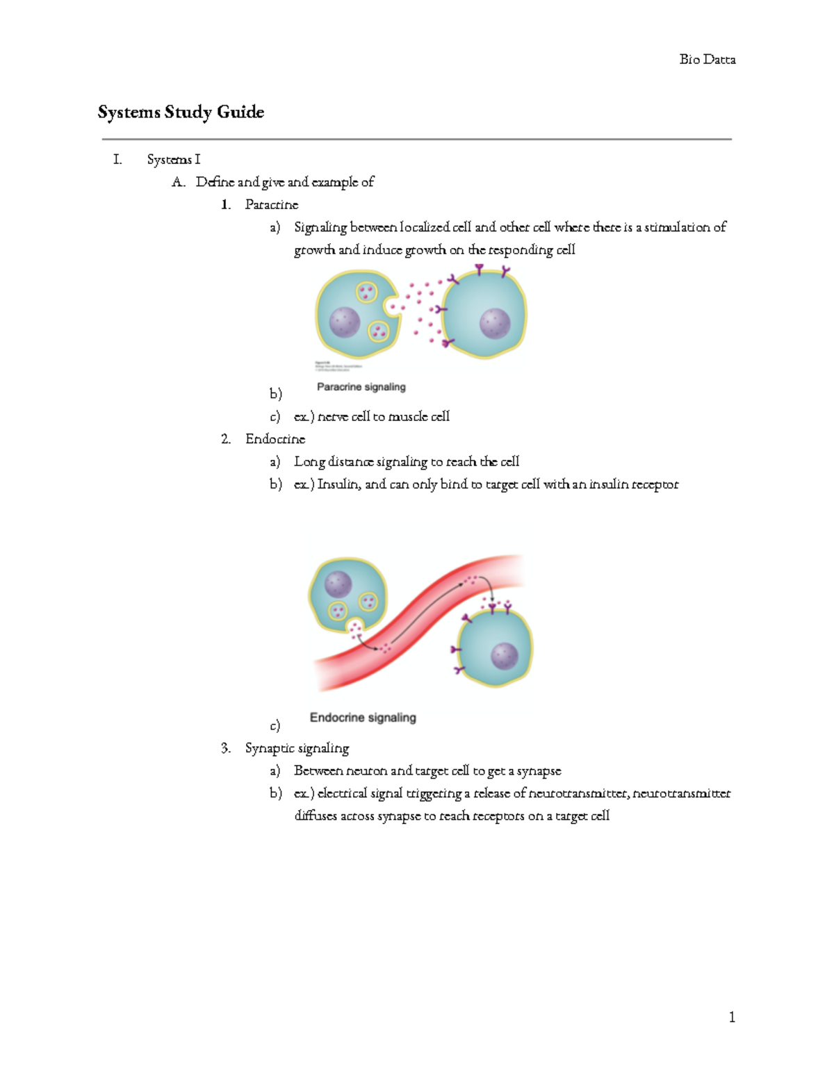 Biology II Study Guide - SʹǬdzemǬܪSdzǶdʹܪGǶide I. SystemsܪI A ...