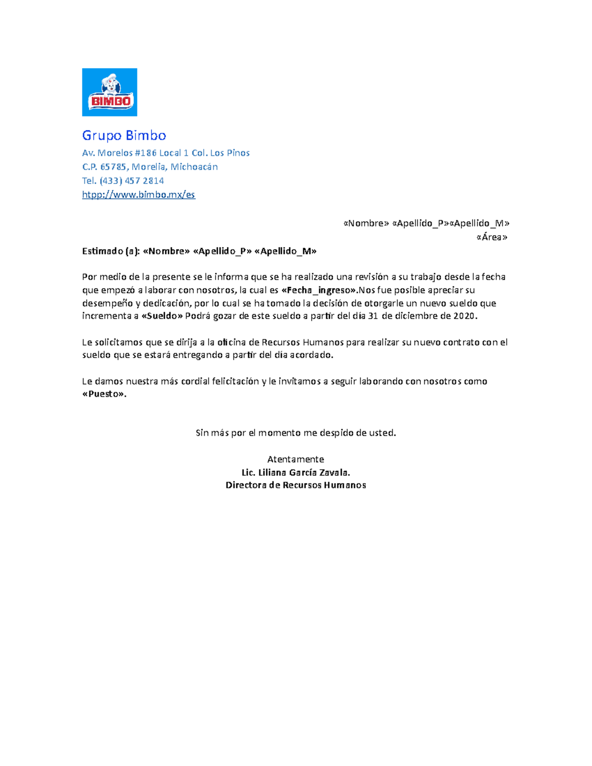 Grupo Bimbo - Es un documento que contiene información relevante de ...
