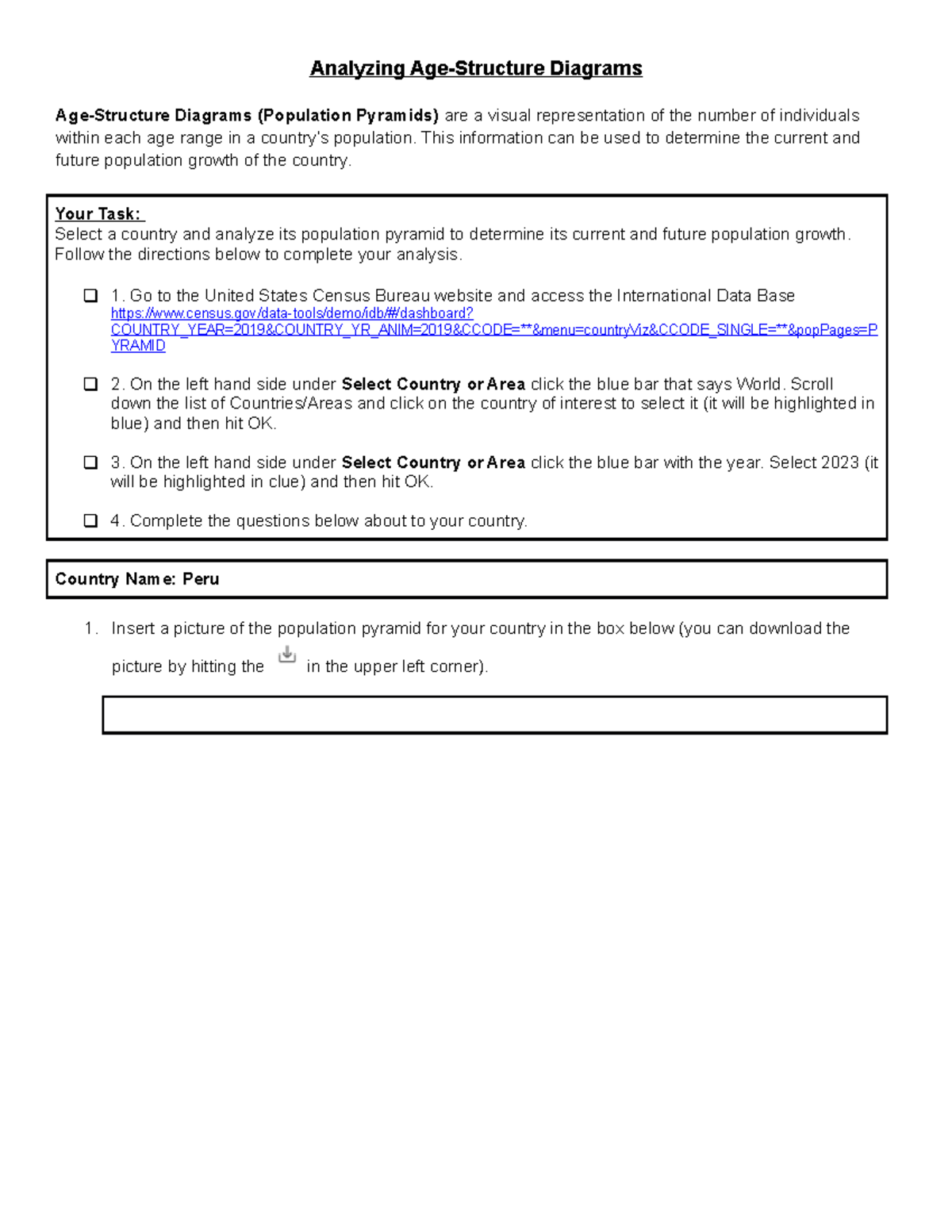 Topic+3 - Age-Structure Diagrams (Population Pyramids) are a visual ...