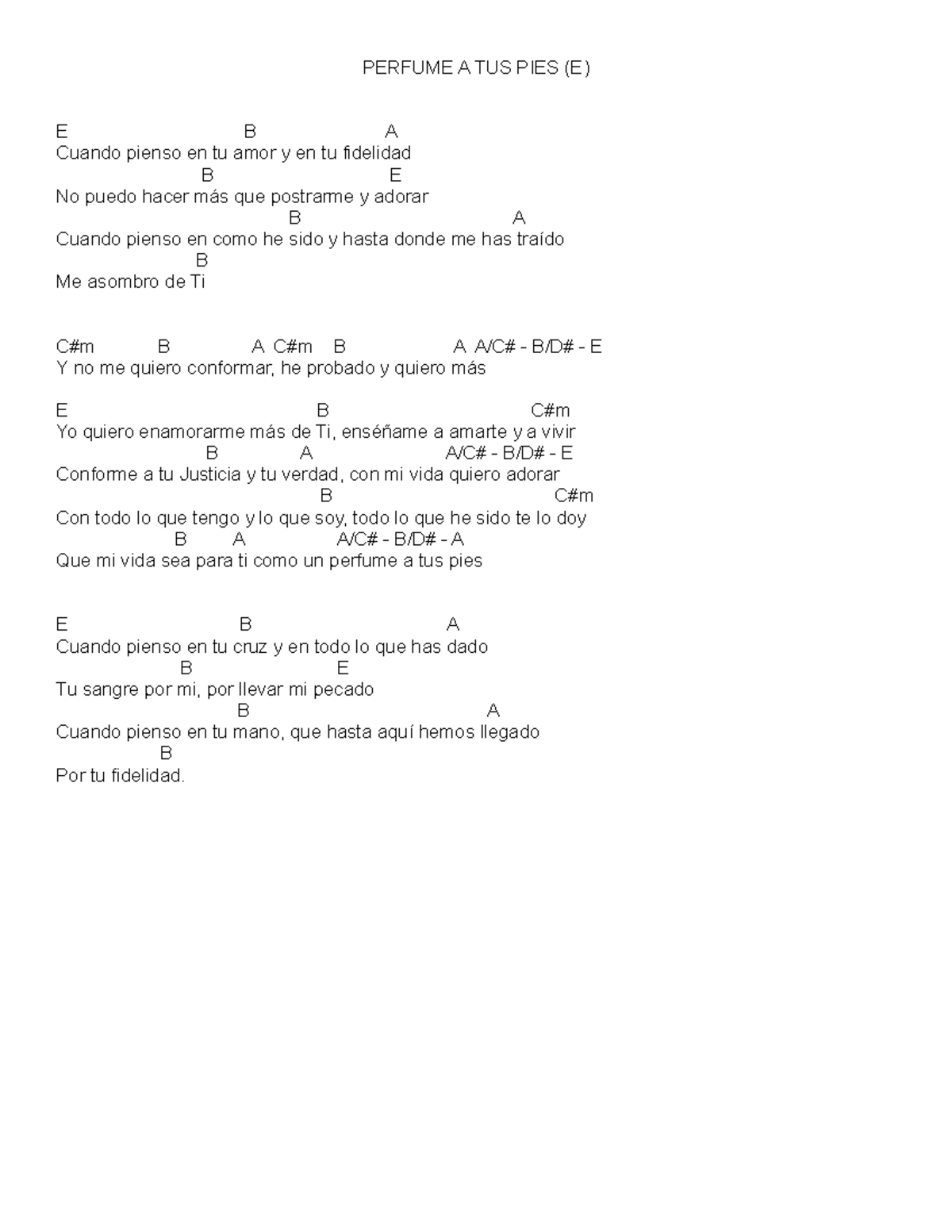 Perfume A TUS PIES - ayuda a cantar - PERFUME A TUS PIES (E) E B A ...