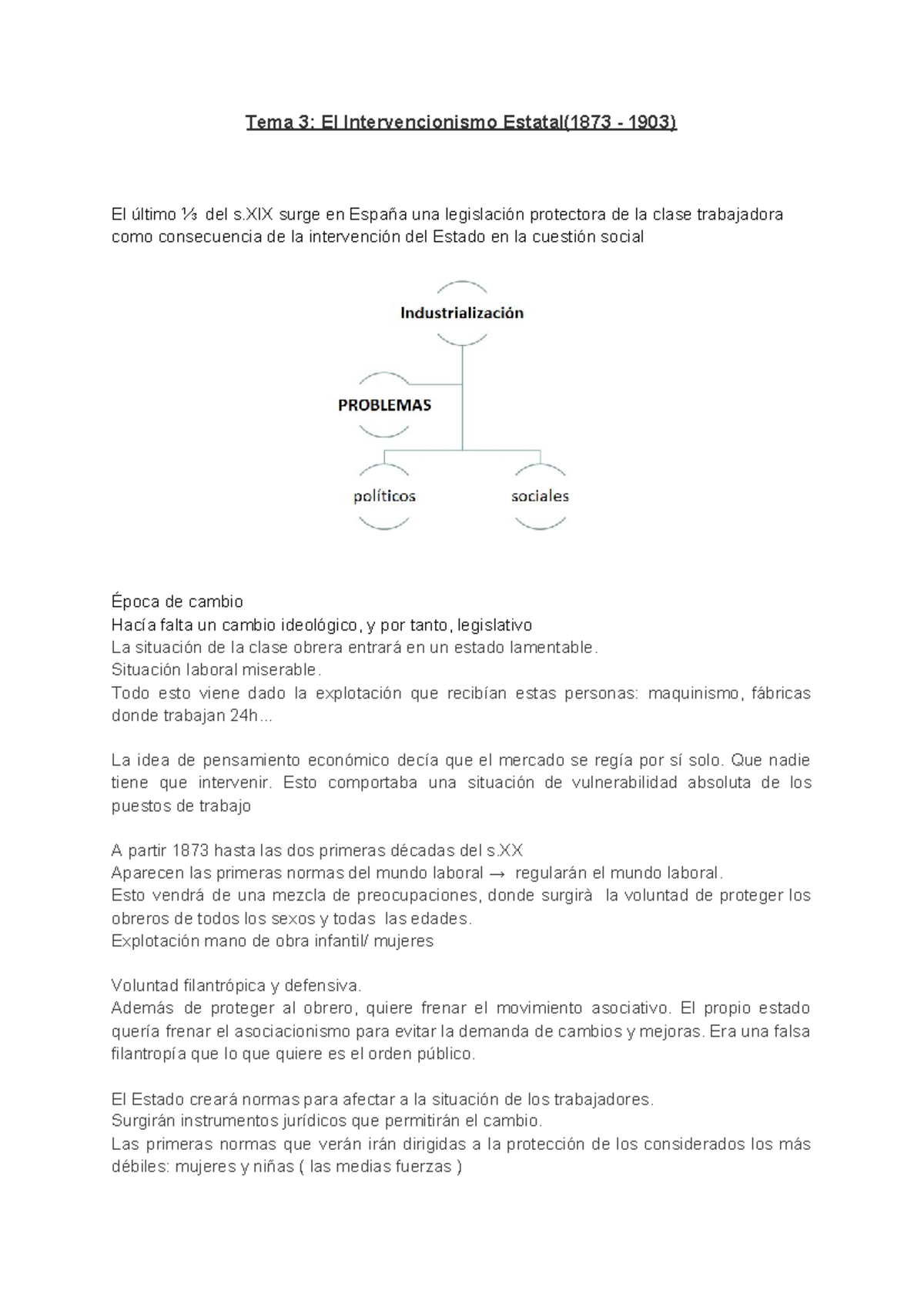 Tema 3 El Intervencionismo Estatal(1873 - 1903) - Tema 3: El ...