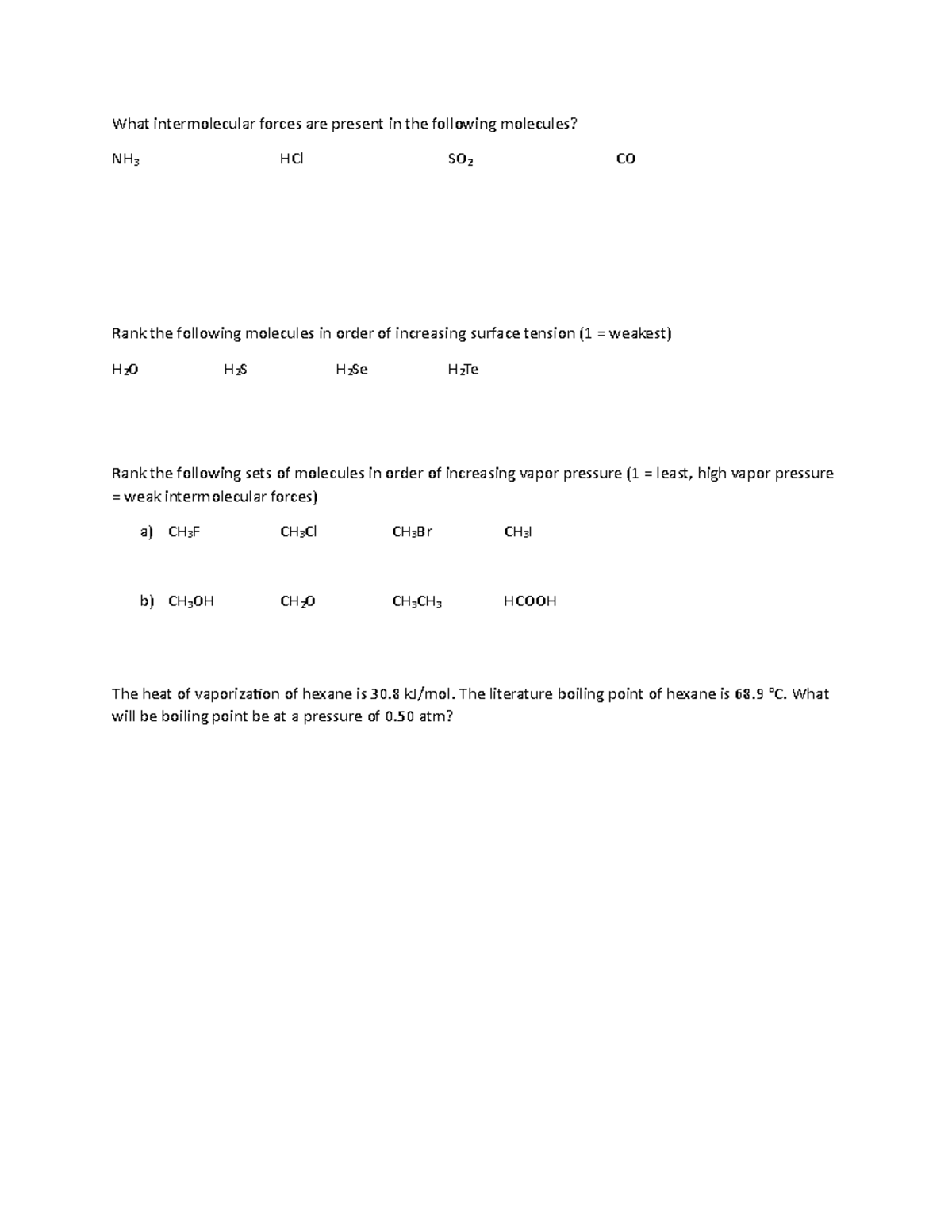 PAL Group 1 - Liquids - Worksheet to prepare for exam - What ...