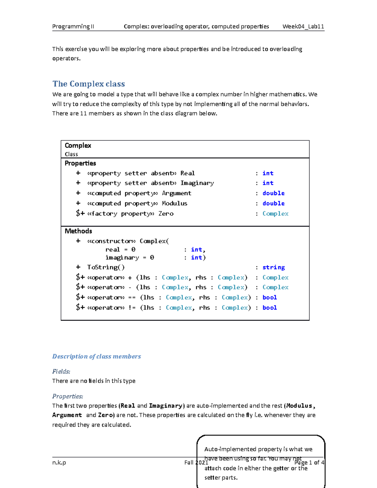 Week 04 lab 12 Complex - Json is a convenient format for storing or ...