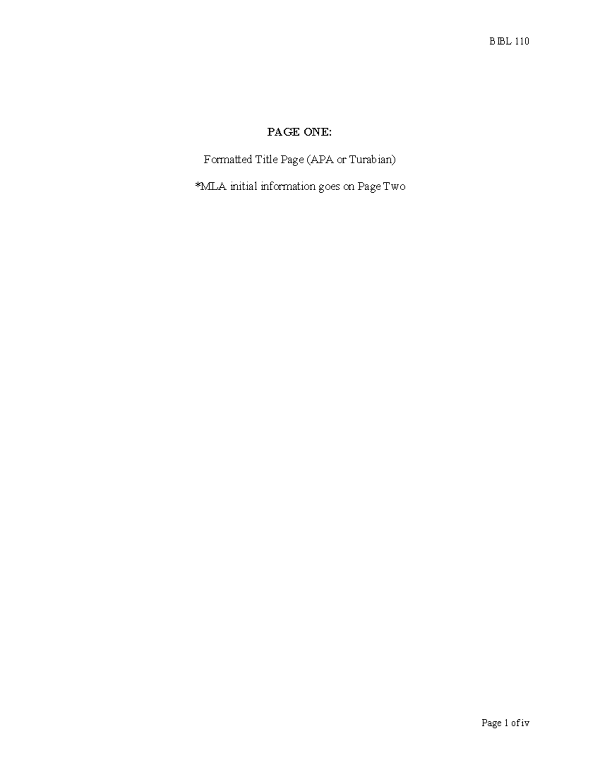 New Testament Bible Study Part 1 Preparation Example - BIBL 110 PAGE ...