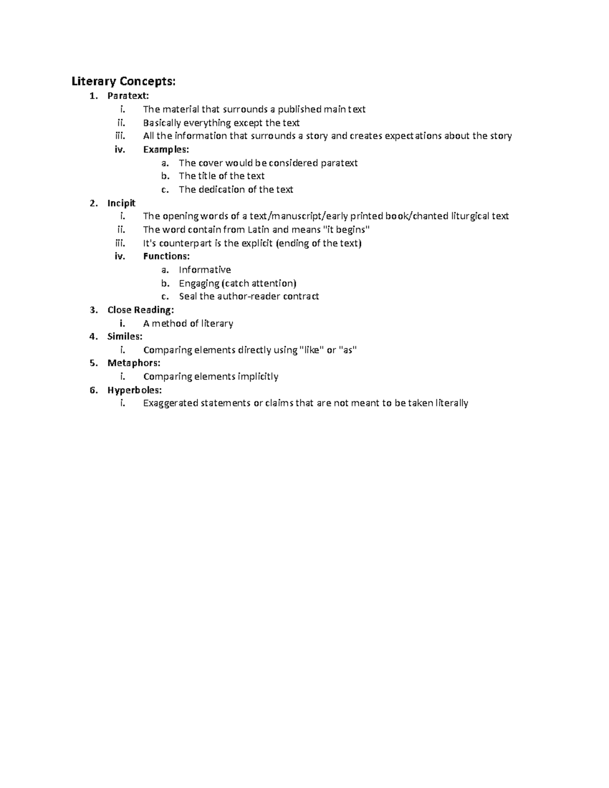 Lit Context - Literary Concepts: Paratext: i. The material that surrounds a published main text ...