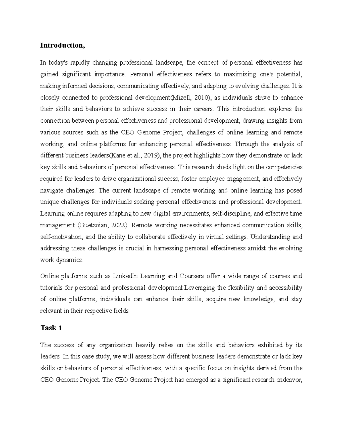 2023G034 - Personal Effectiveness - Introduction, In today's rapidly ...