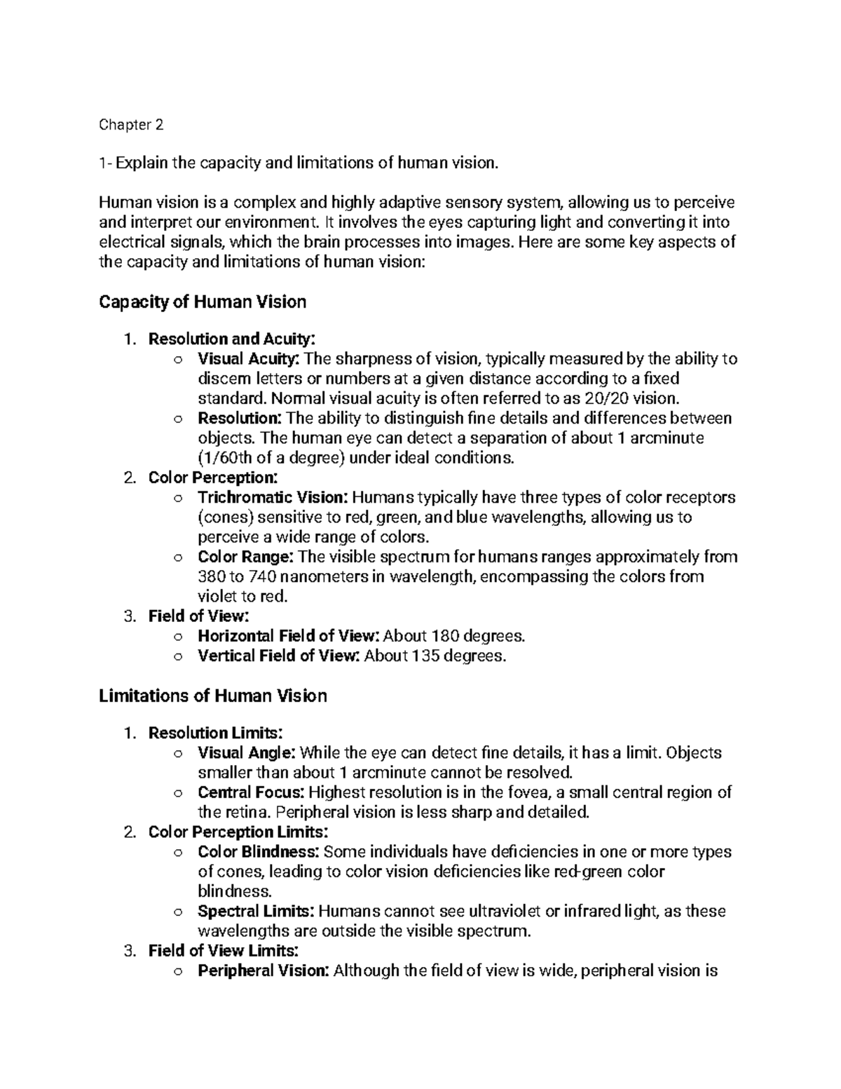 AR MR mod2 - Basic - Chapter 2 1- Explain the capacity and limitations ...
