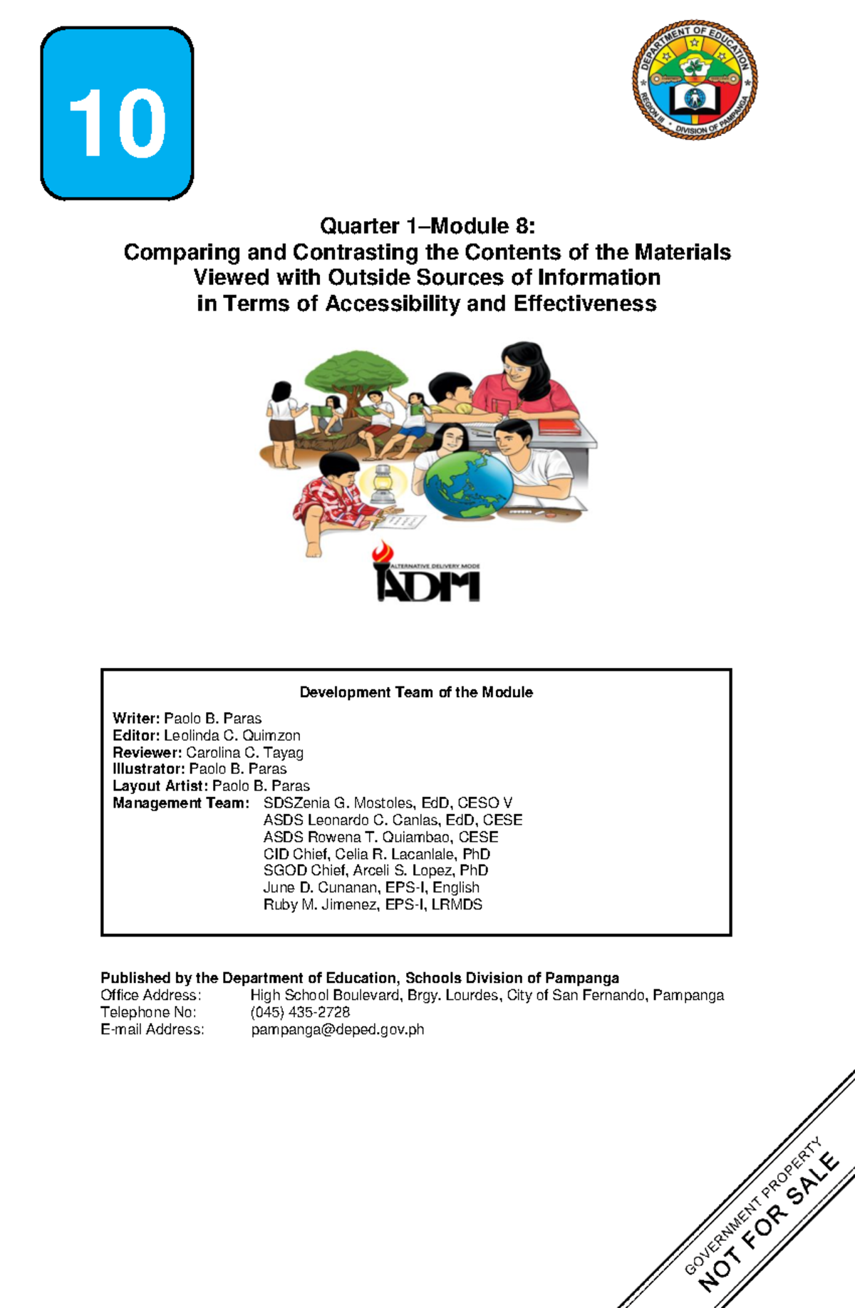 English-10 Q1 Module-8 - Studocu