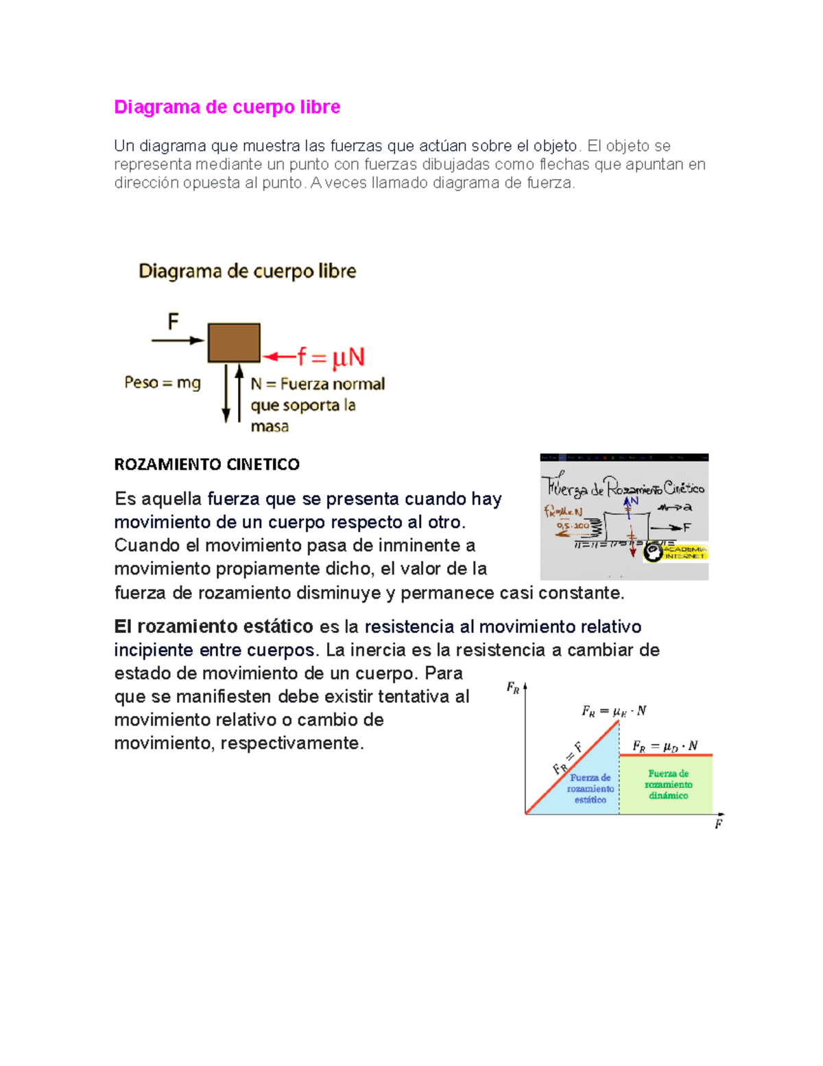 Diagrama de cuerpo libre - El objeto se representa mediante un punto con fuerzas dibujadas como ...