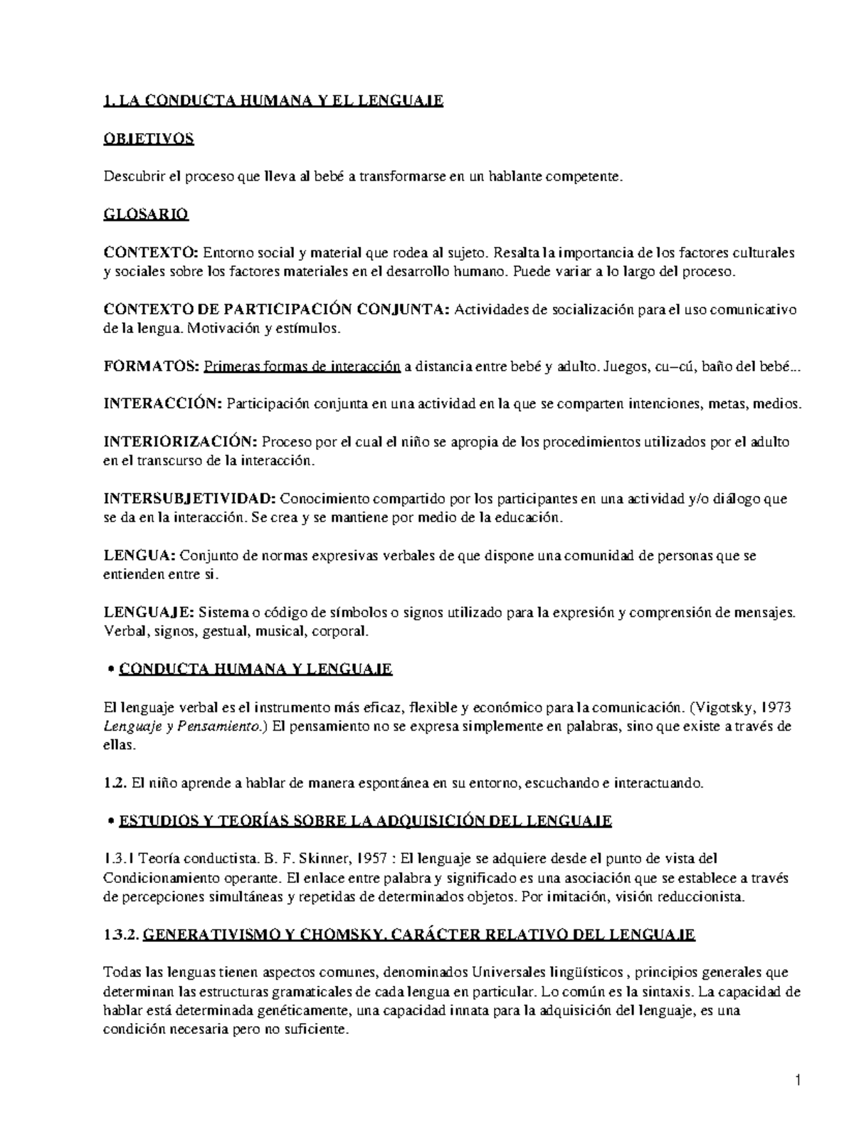 Desarrollo de las habilidades lingüísticas y su didáctica - 1. LA ...