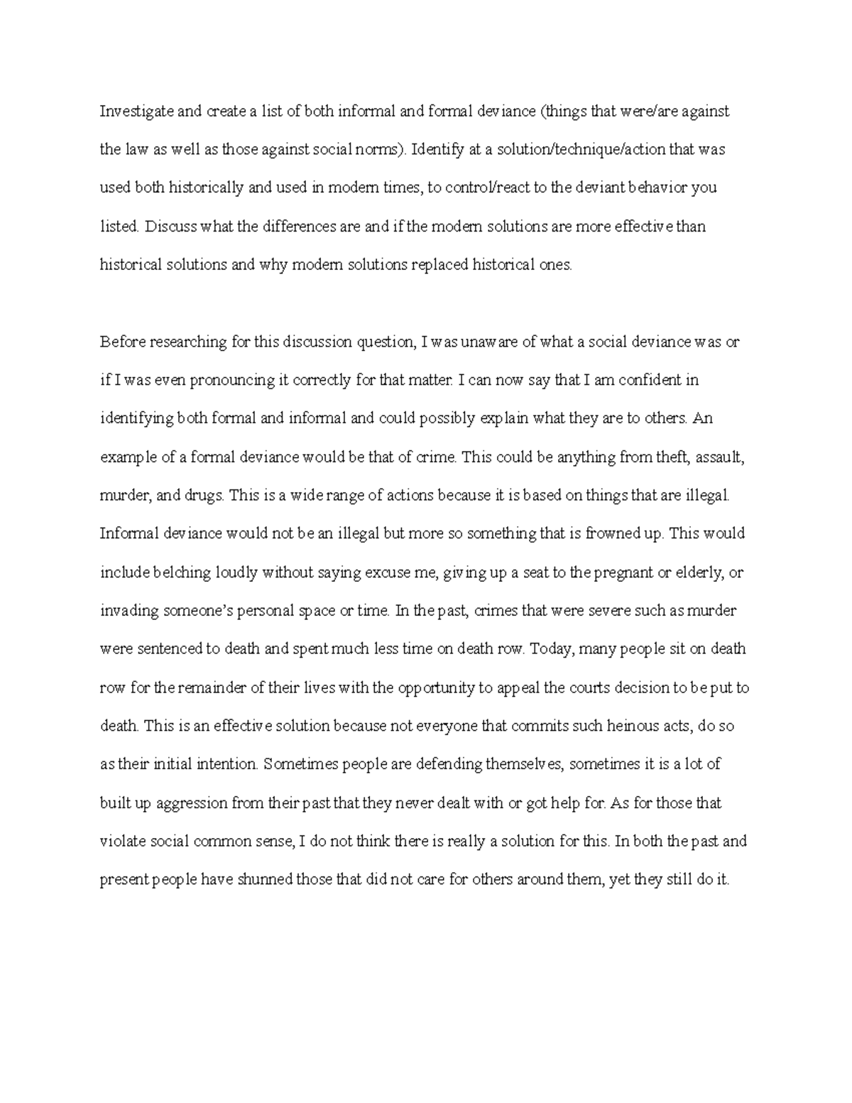 Topic 3 DQ 2 - Investigate and create a list of both informal and ...