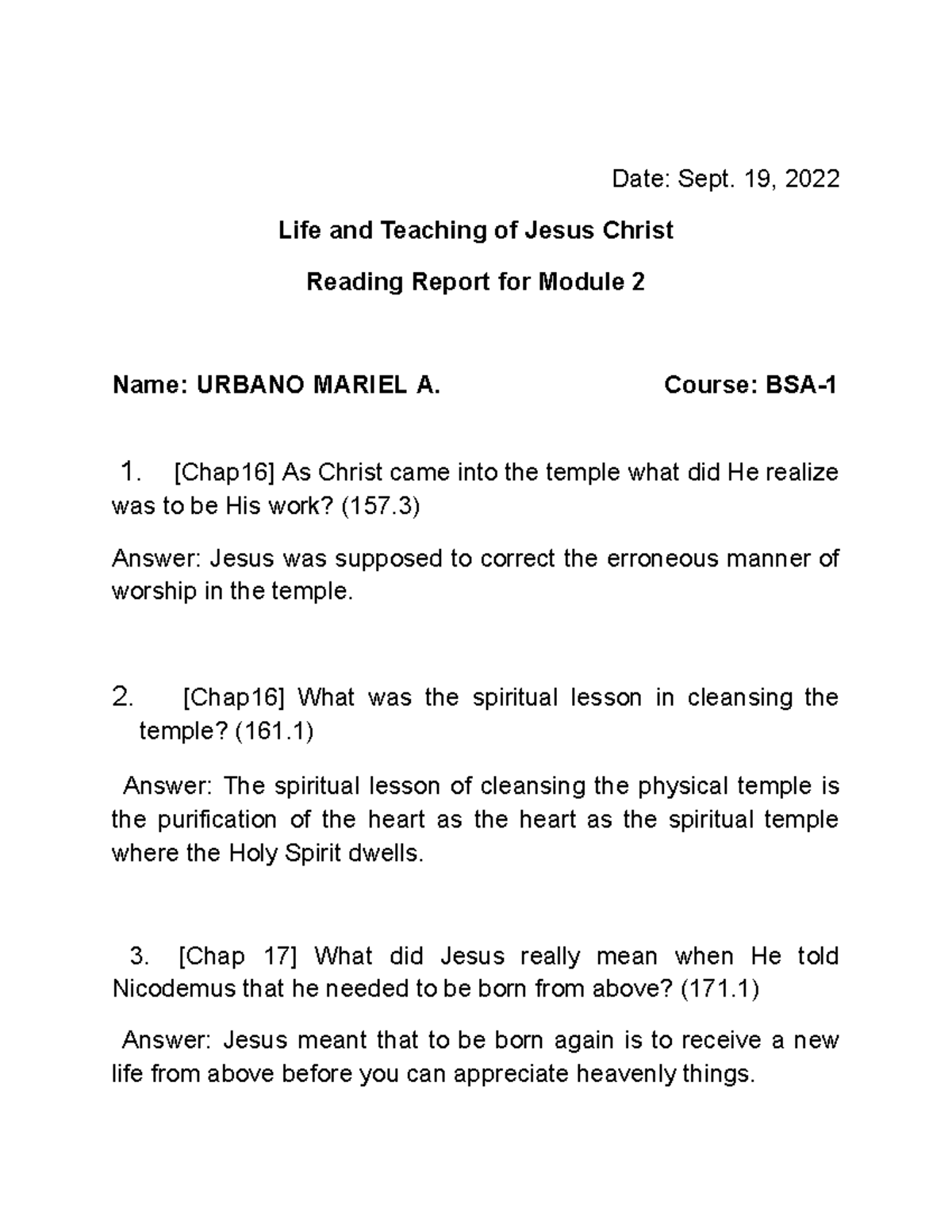 Inbound 3651504367729615829 - Date: Sept. 19, 2022 Life and Teaching of ...