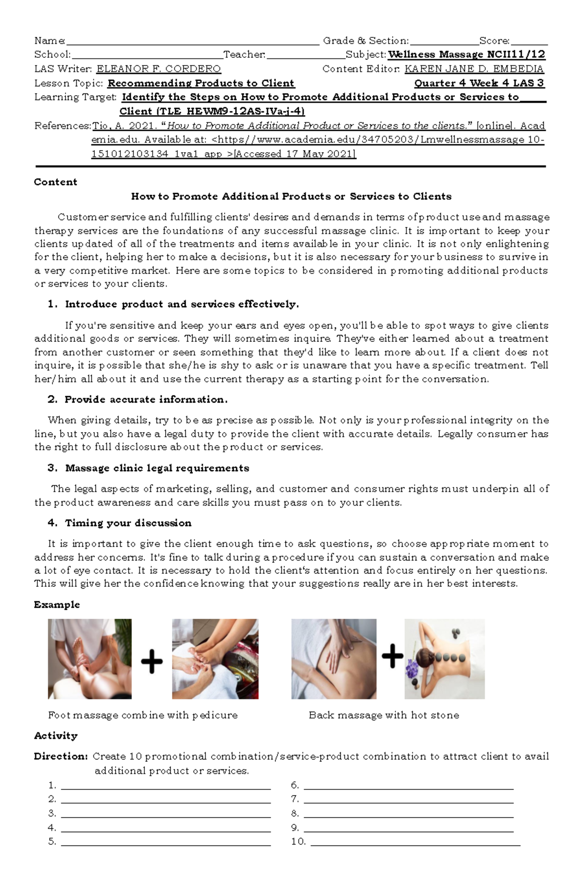 WM11-12 Quarter 4 Week 4 LAS 3 - Name ...
