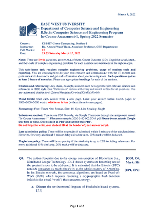 Lecture 1-3 - CSE 325-Operating System Lecture: 1- Computer Science and Engineering Course - Studocu