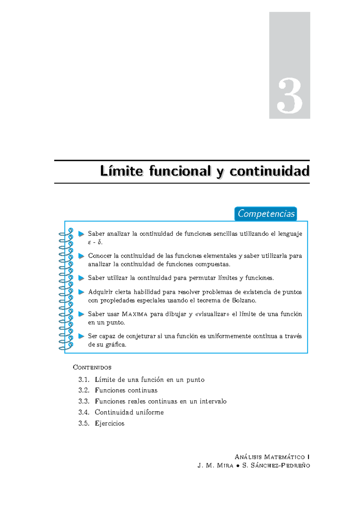 Capitulo 3-ocw - Analiss de la continuidad de una funcion - 3 Límite funcional y continuidad ...