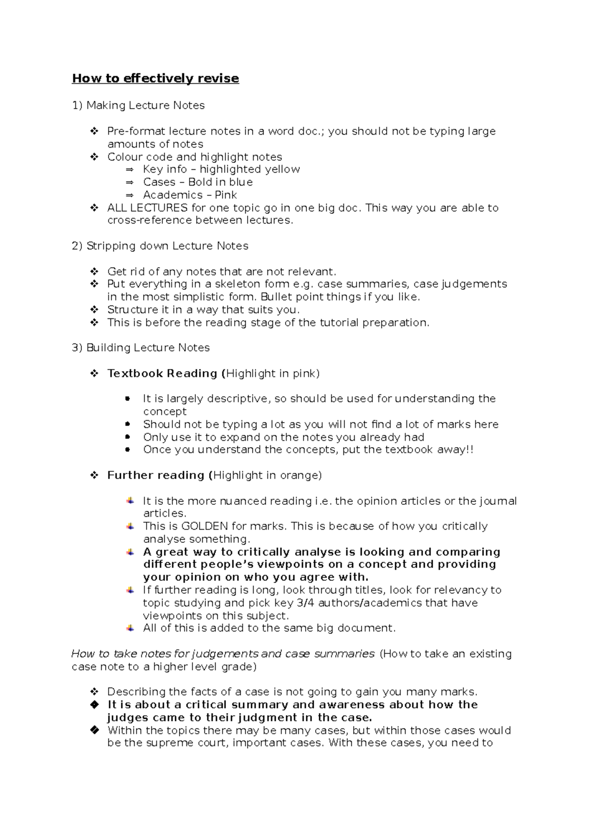 How to effectively revise - How to effectively revise Making Lecture ...
