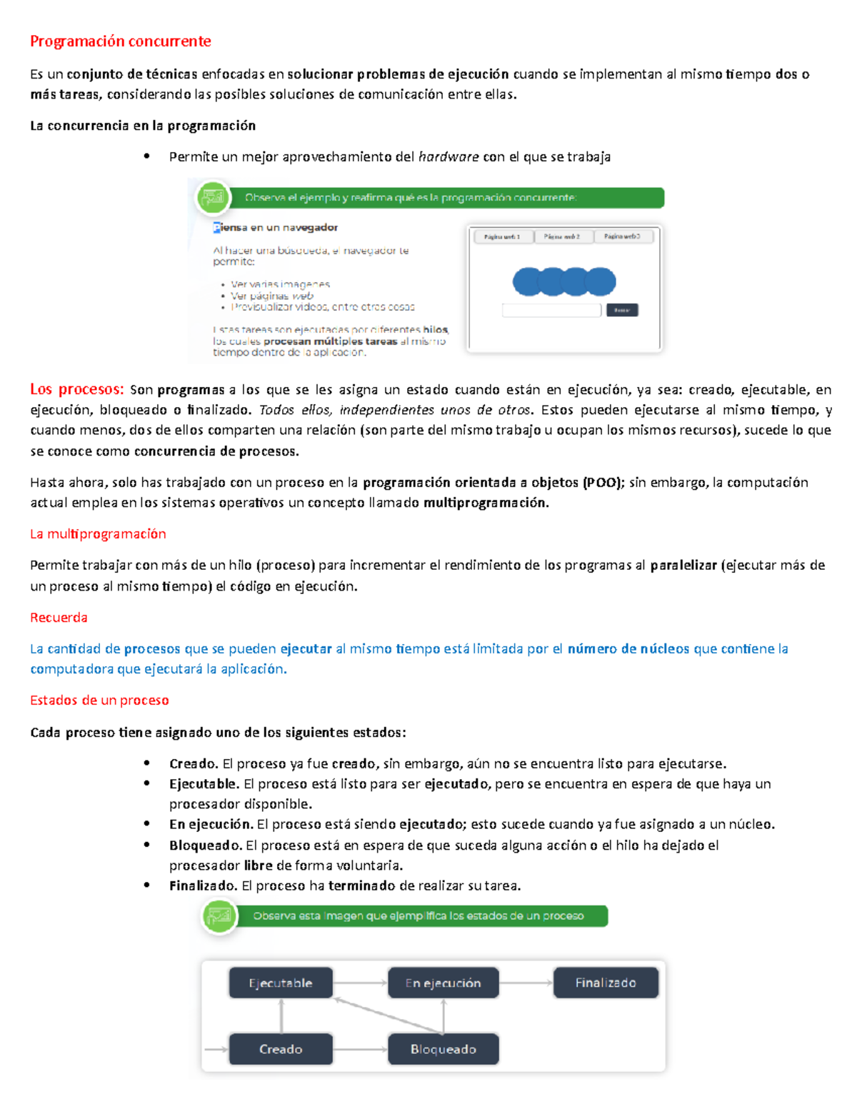 Programación concurrente - Programación concurrente Es un conjunto de técnicas enfocadas en ...