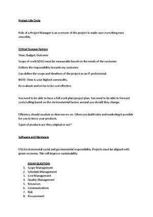 [Solved] Describe the phases in the project life cycle with the aid ...