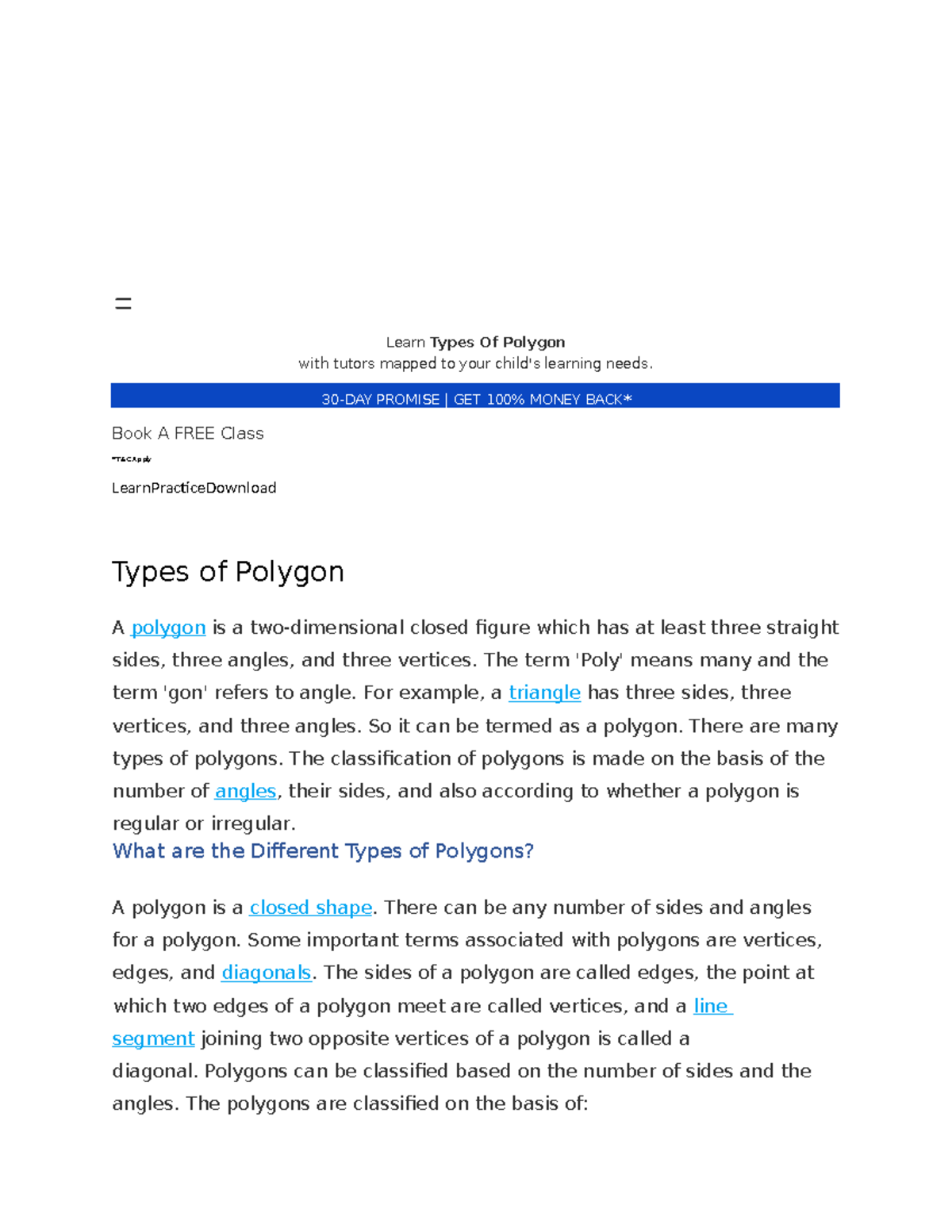 Review STE - Learn Types Of Polygon with tutors mapped to your child's ...