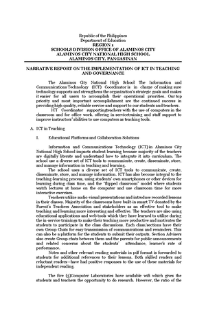 Questionnaire mam ict coordinator - Appendix A St’s College ...