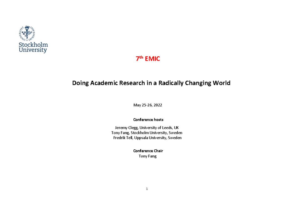 7th EMIC Timetable - aaa - 7 th EMIC Doing Academic Research in a ...