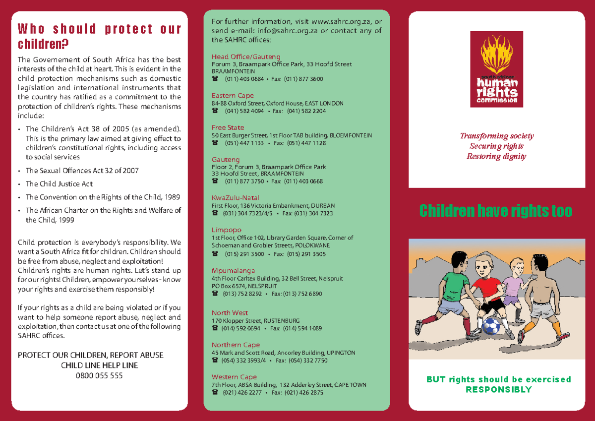 Childrens Rights Leaflet Eng.pdf 2012 - W h o s h o u l d p r o t e c t ...
