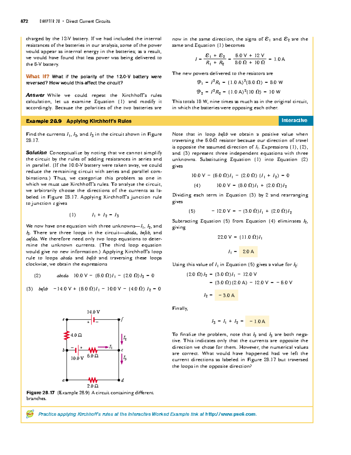 Example extra - 872 C HAPTE R 28 • Direct Current Circuits charged by ...