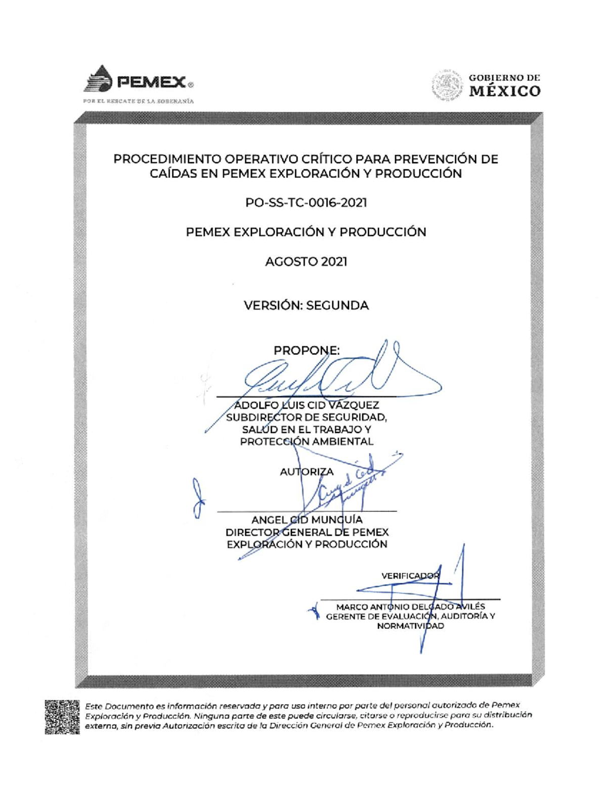 PO-SS-TC-0016-2021 Prevención de Caídas - Biología - Studocu