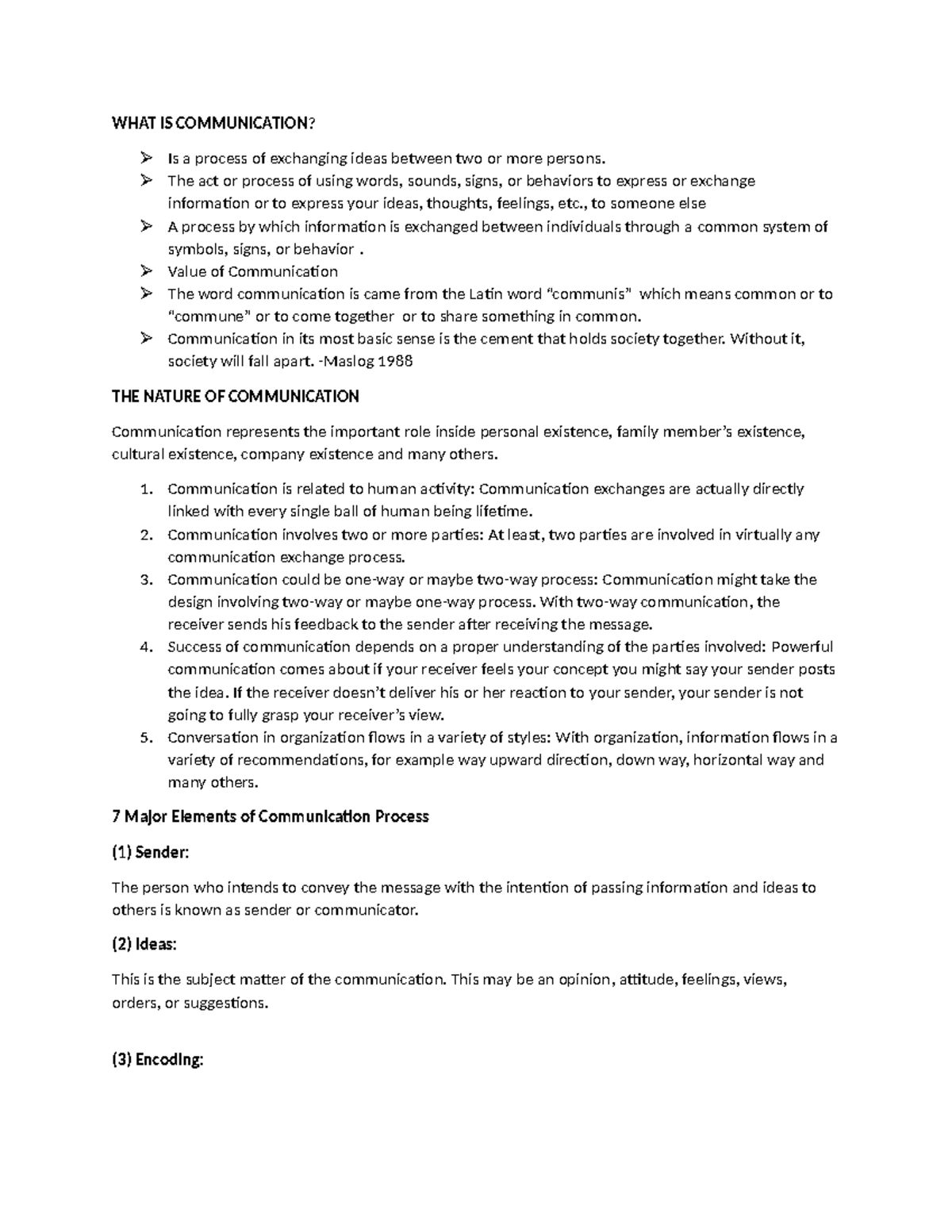 Finals Reviewer PURC111 - WHAT IS COMMUNICATION? Is a process of ...