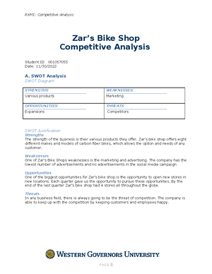 Task 1 D361 - Business Simulation Task 1 - A. T1A CumulativeBalancedSc ...