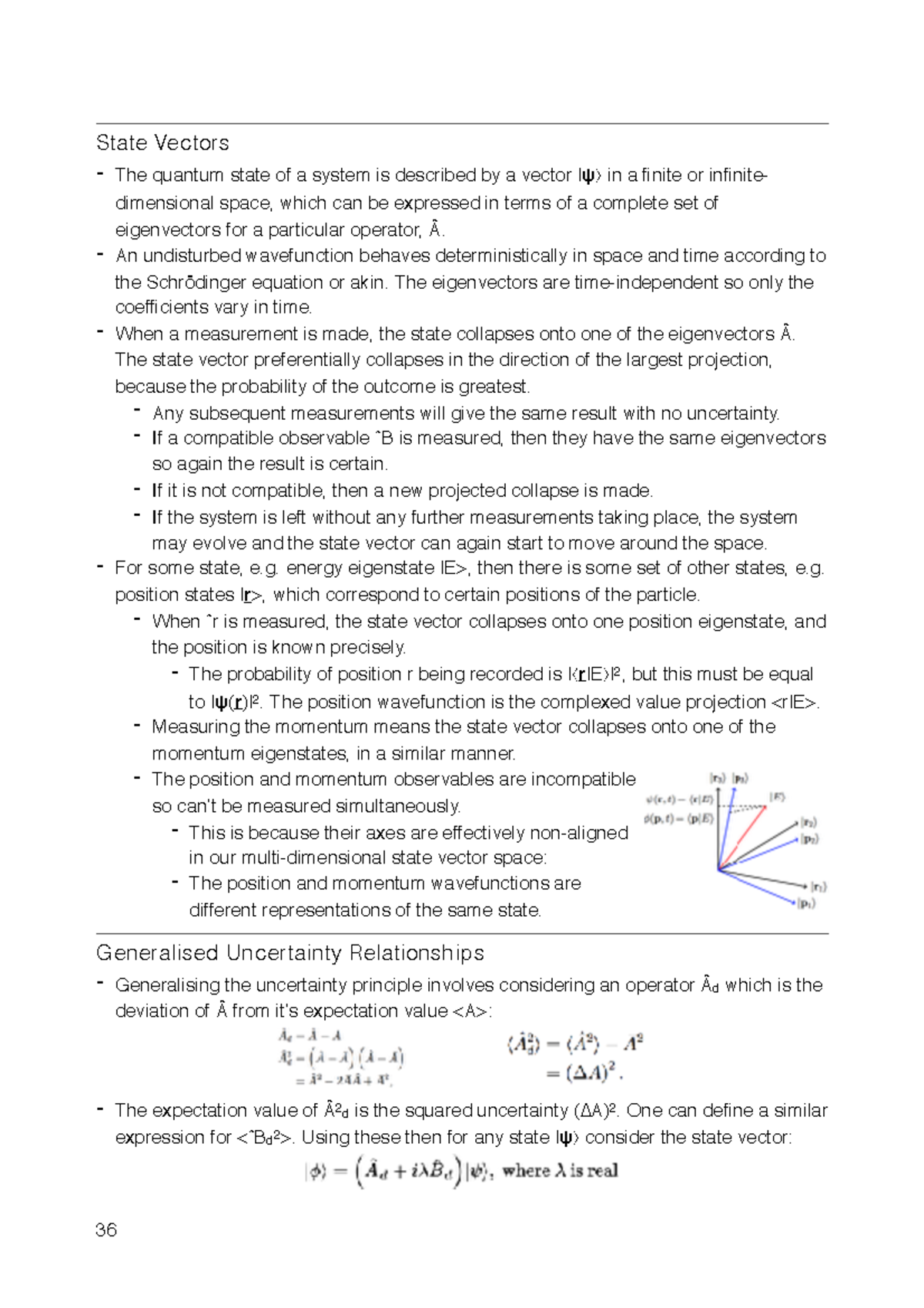 1B Natural Sciences - Physics A - Quantum Physics - Part 5 - State ...