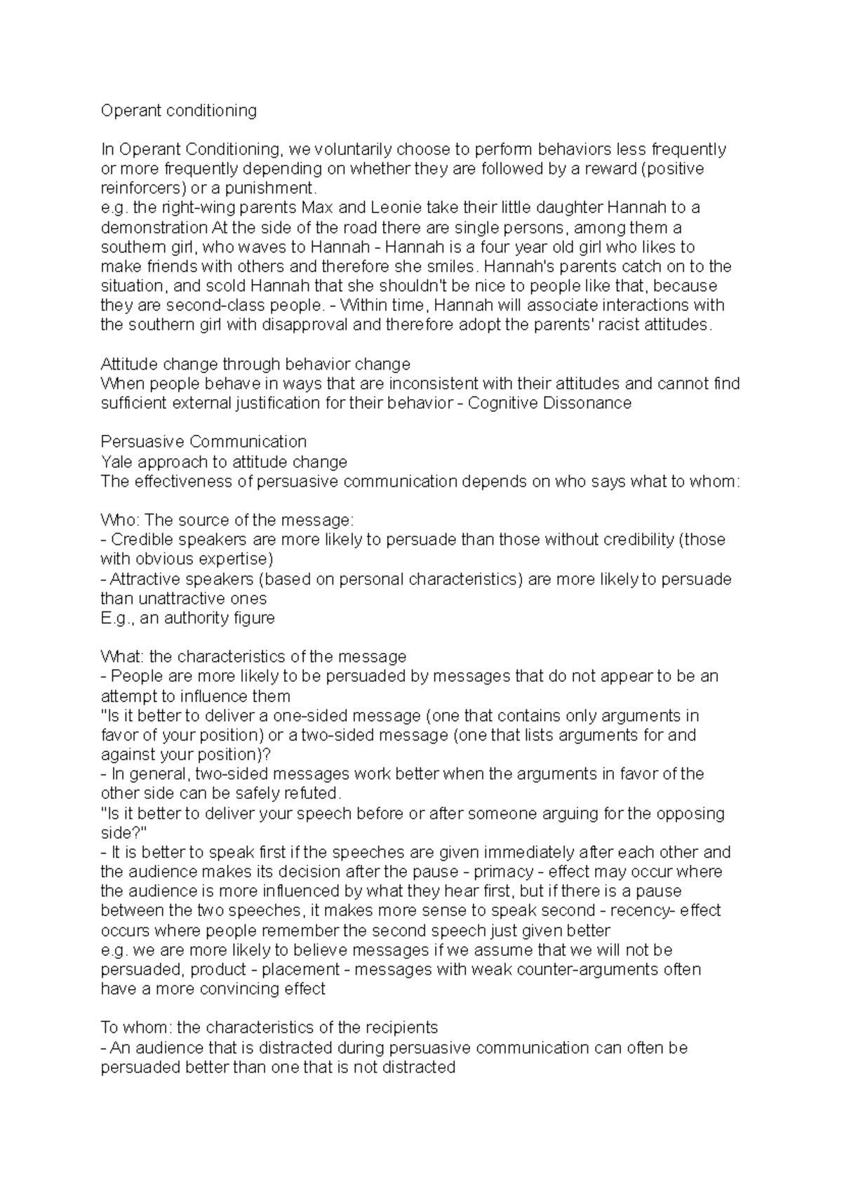 Operant conditioning - Social Psychology - Operant conditioning In ...