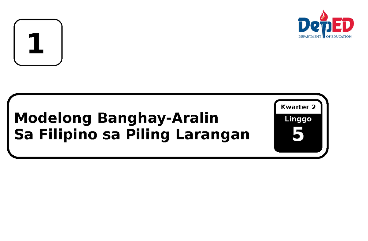 LE Q2 - FSPL WEEK 5 - fspl - Modelong Banghay-Aralin Sa Filipino sa ...