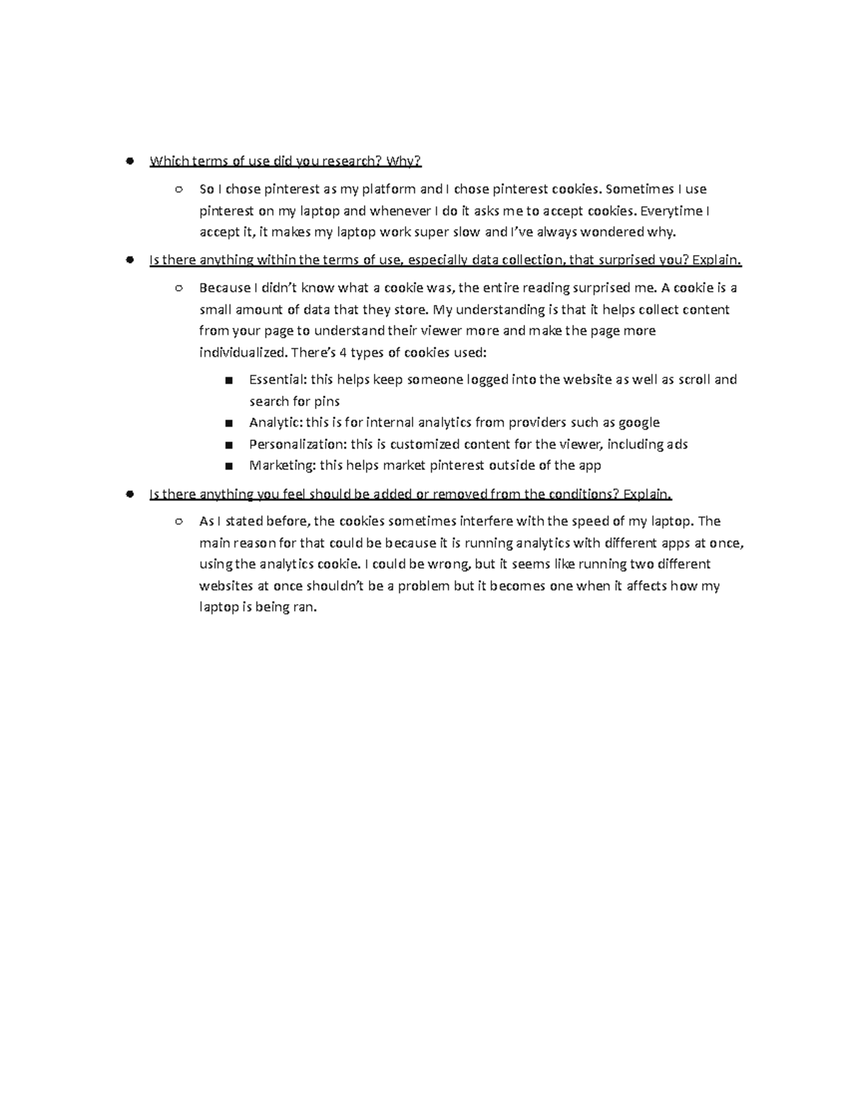 Firday Module - week 4 - weekly readings and response questions - Which ...