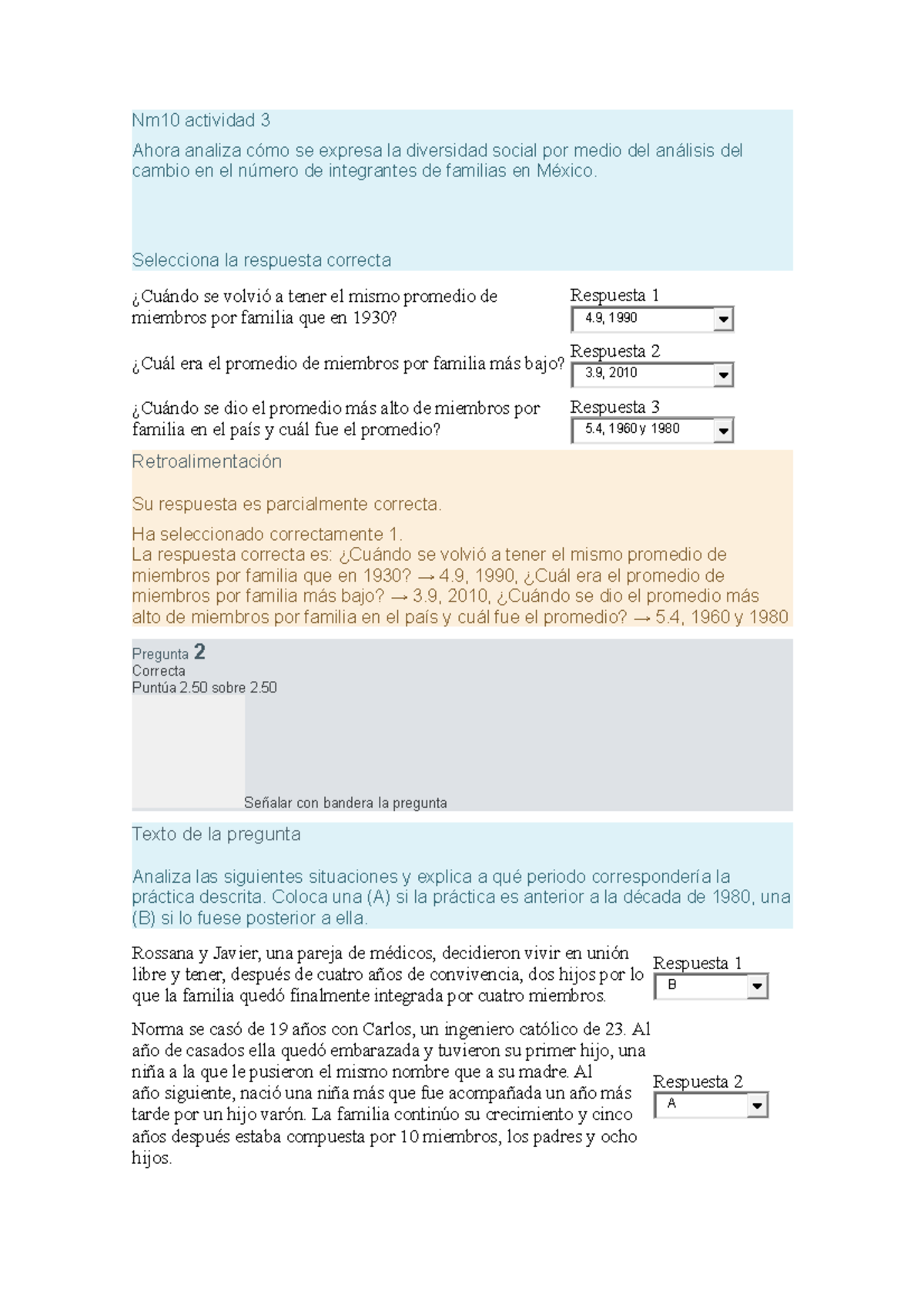 Nm10 actividad 3 - aspectos sociales del mexico contemporaneo - Nm10 actividad 3 Ahora analiza ...