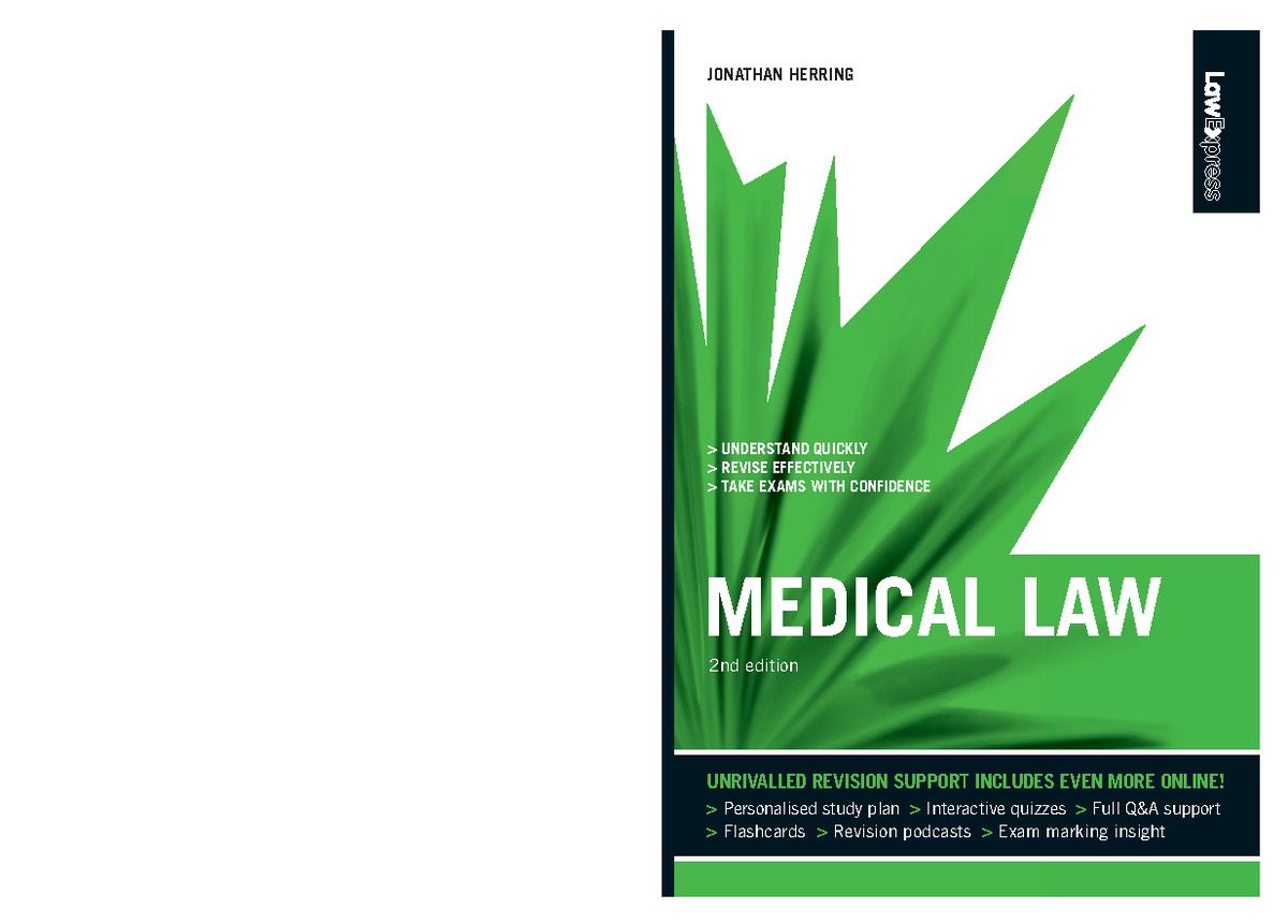 Law Express Medical 2nd - JONATHAN HERRING MEDICAL LAW UNRIVALLED ...