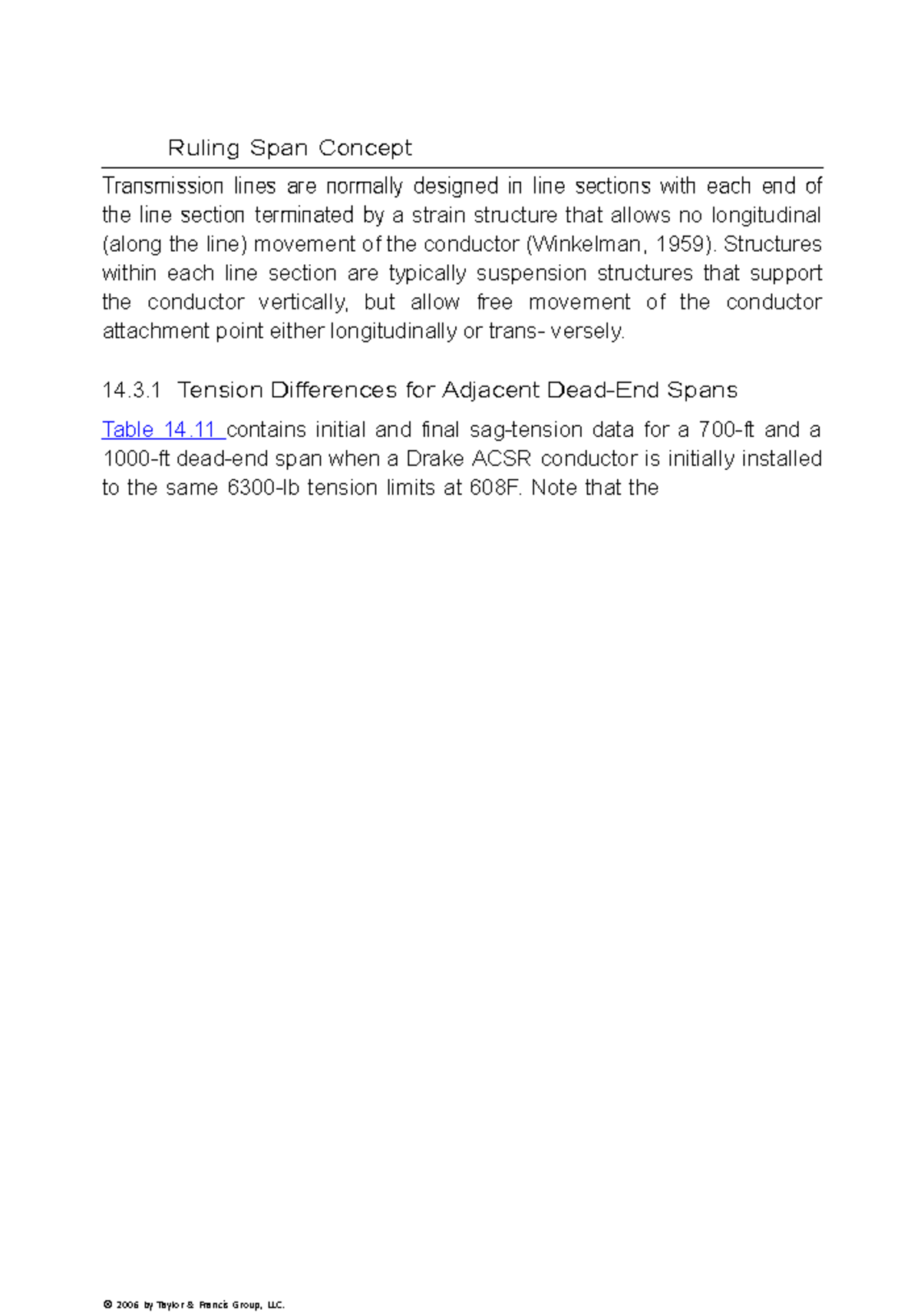 Ruling Span Concept - Transmission lines are normally designed in line ...