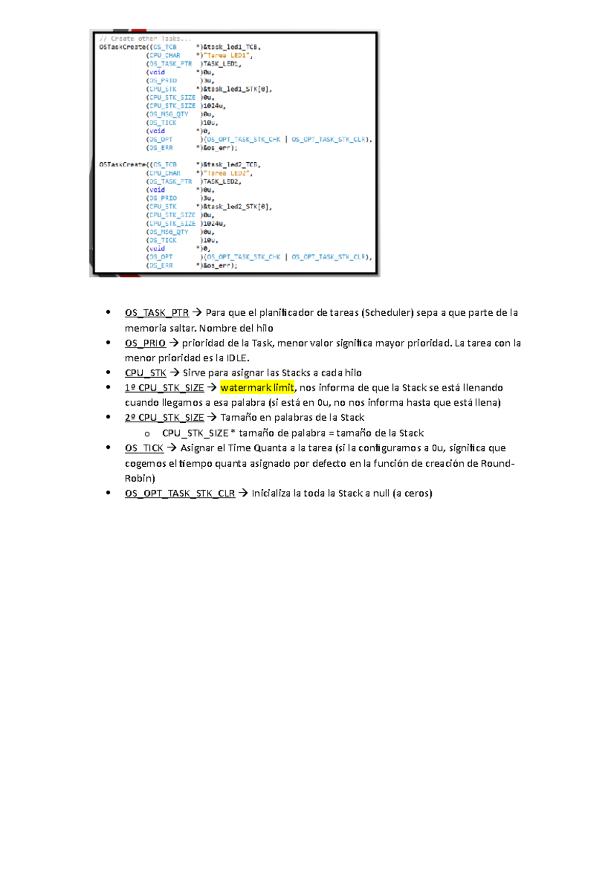 Rsumen Practica - sdfsdfdsf - OS_TASK_PTR Para que el plani昀椀cador de ...