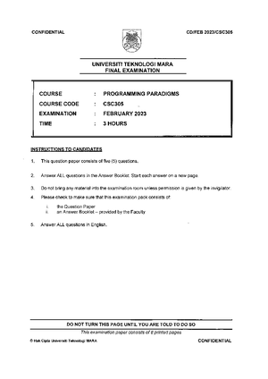 CSC305 - Topic 4 Tutorial - CS110/CSC305 Topic 4 Tutorial 2 Topic 4 ...