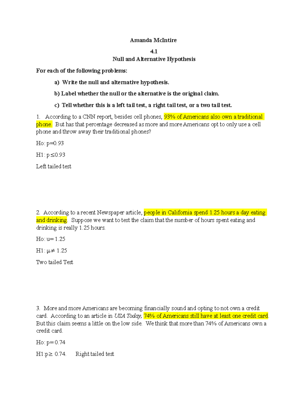 4.1 CW- Amanda Mcintire - Amanda McIntire 4. Null and Alternative ...