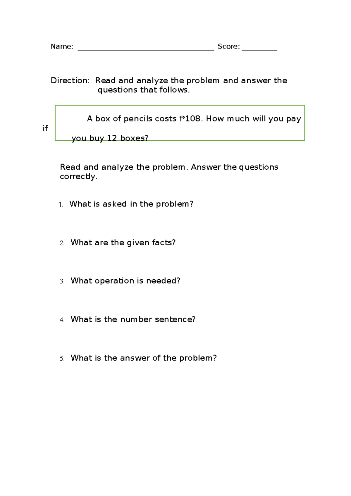 DEMO MATH 42 - tarpapel - Bachelor in elementary education - Name ...