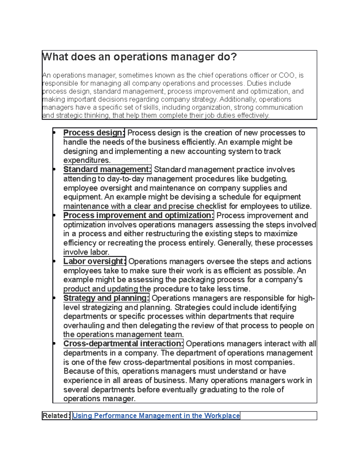 Operation Manager - no - What does an operations manager do? An ...