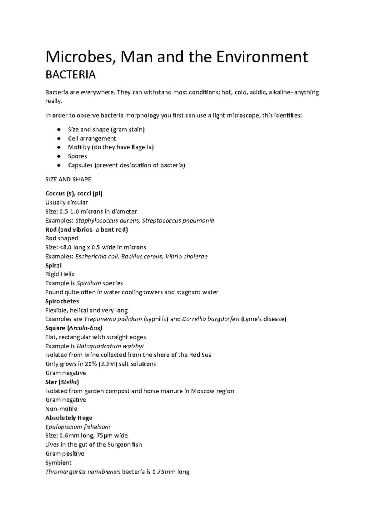 Microbes, Man and the Environment - Microbes, Man and the Environment ...