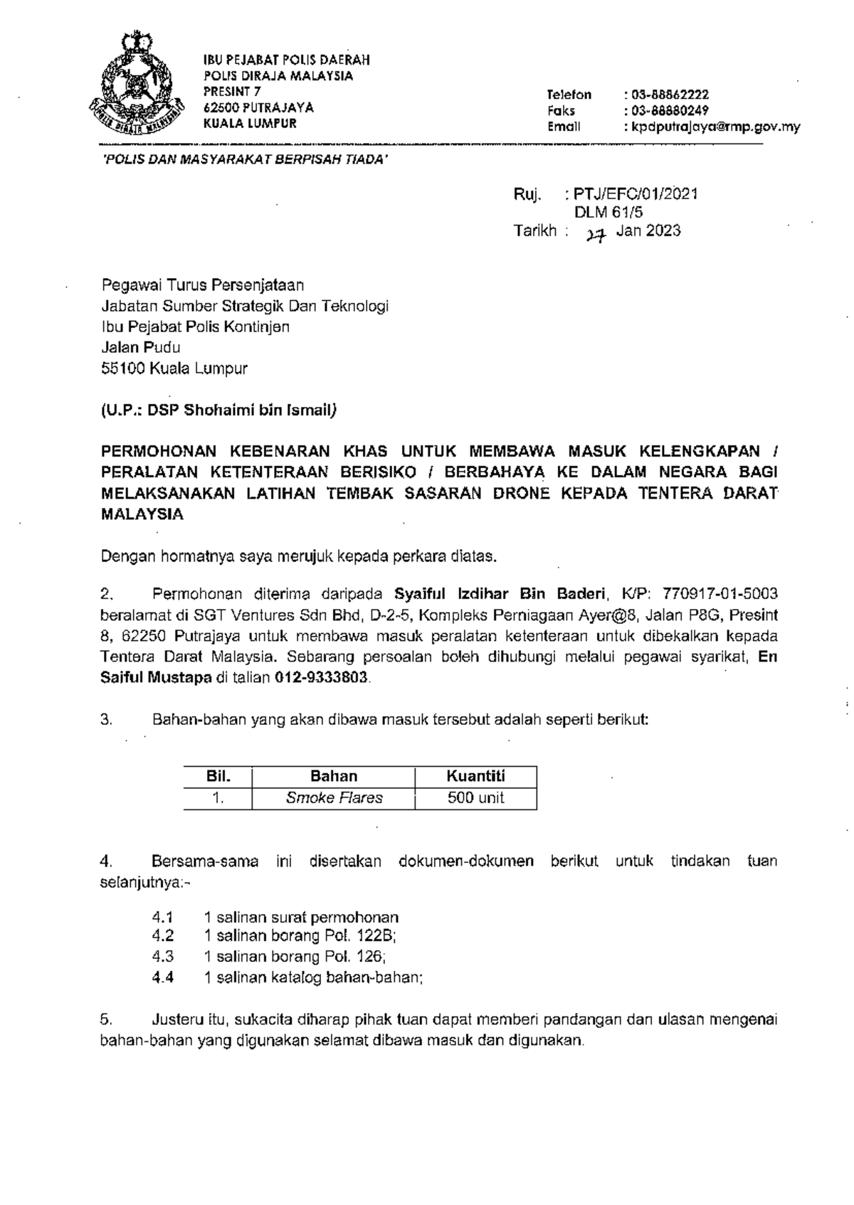 Surat Persenjataan - Senjata - Business Finance - Studocu