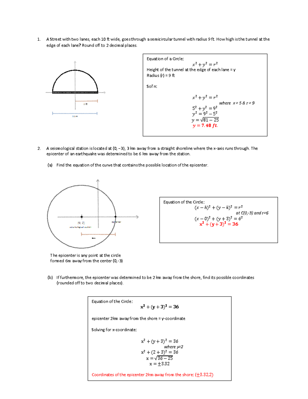 Precal problem solving - A Street with two lanes, each 10 ft wide, goes ...