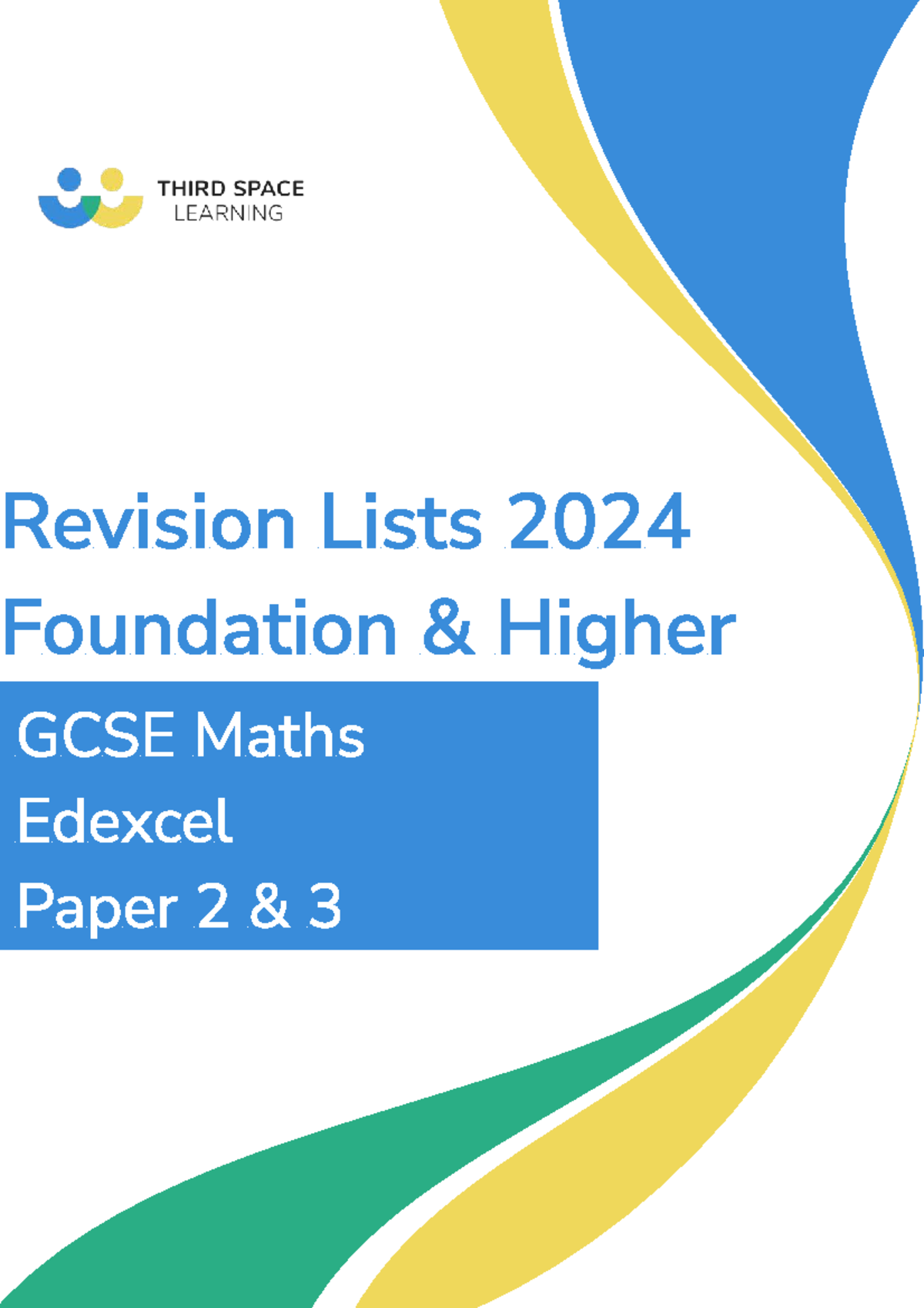 Revision Lists 2024 Foundation Higher - Revision Lists 2024 Foundation ...