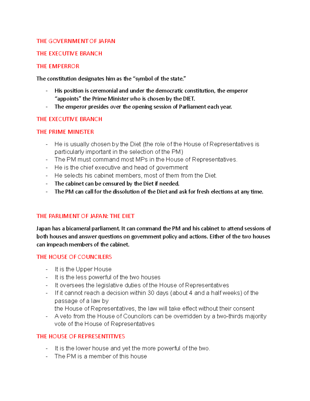 ICP- Japan - THE GOVERNMENT OF JAPAN THE EXECUTIVE BRANCH THE EMPERROR ...